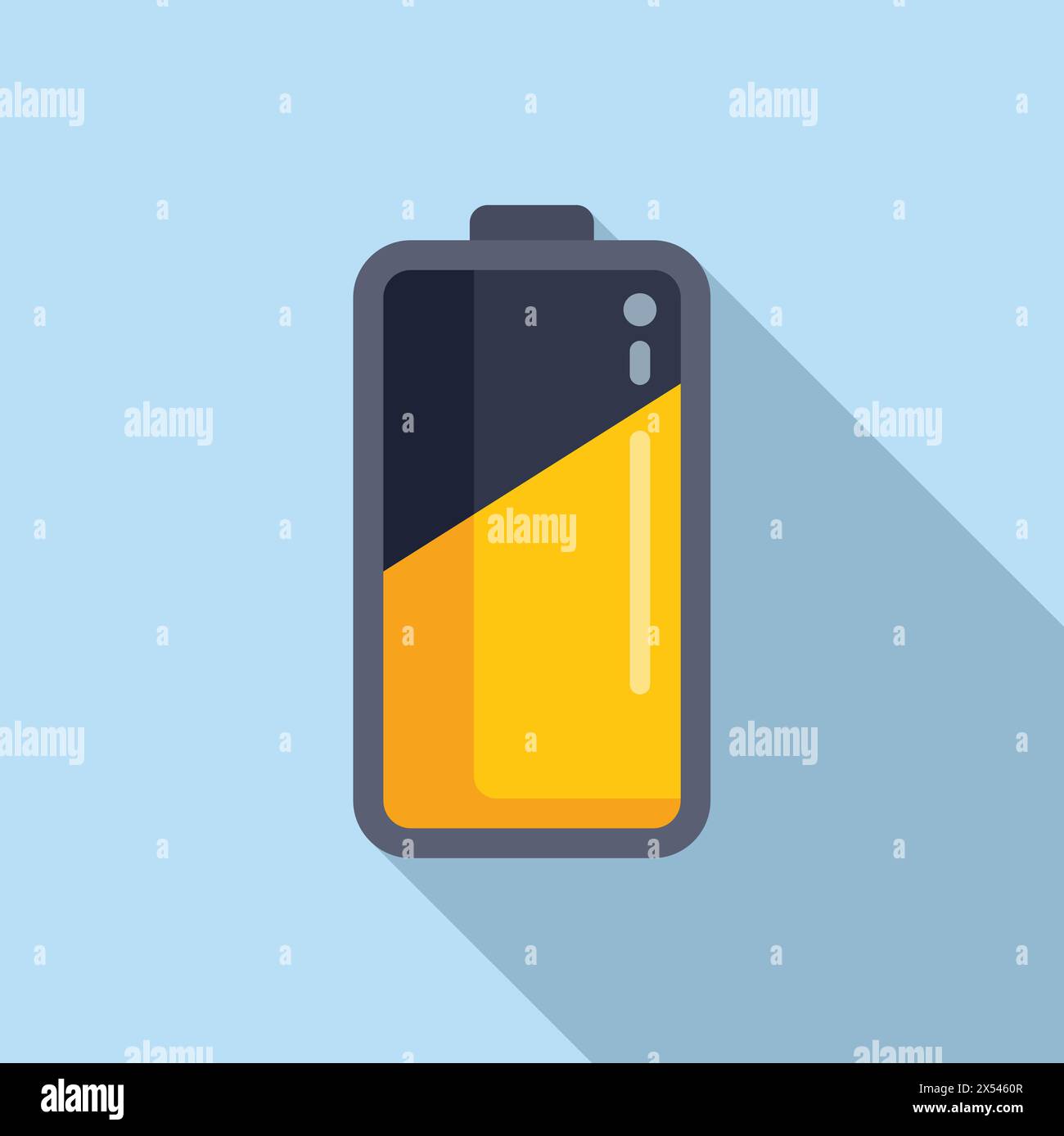 Progress charging indicator icon flat vector. Battery process. Status ...