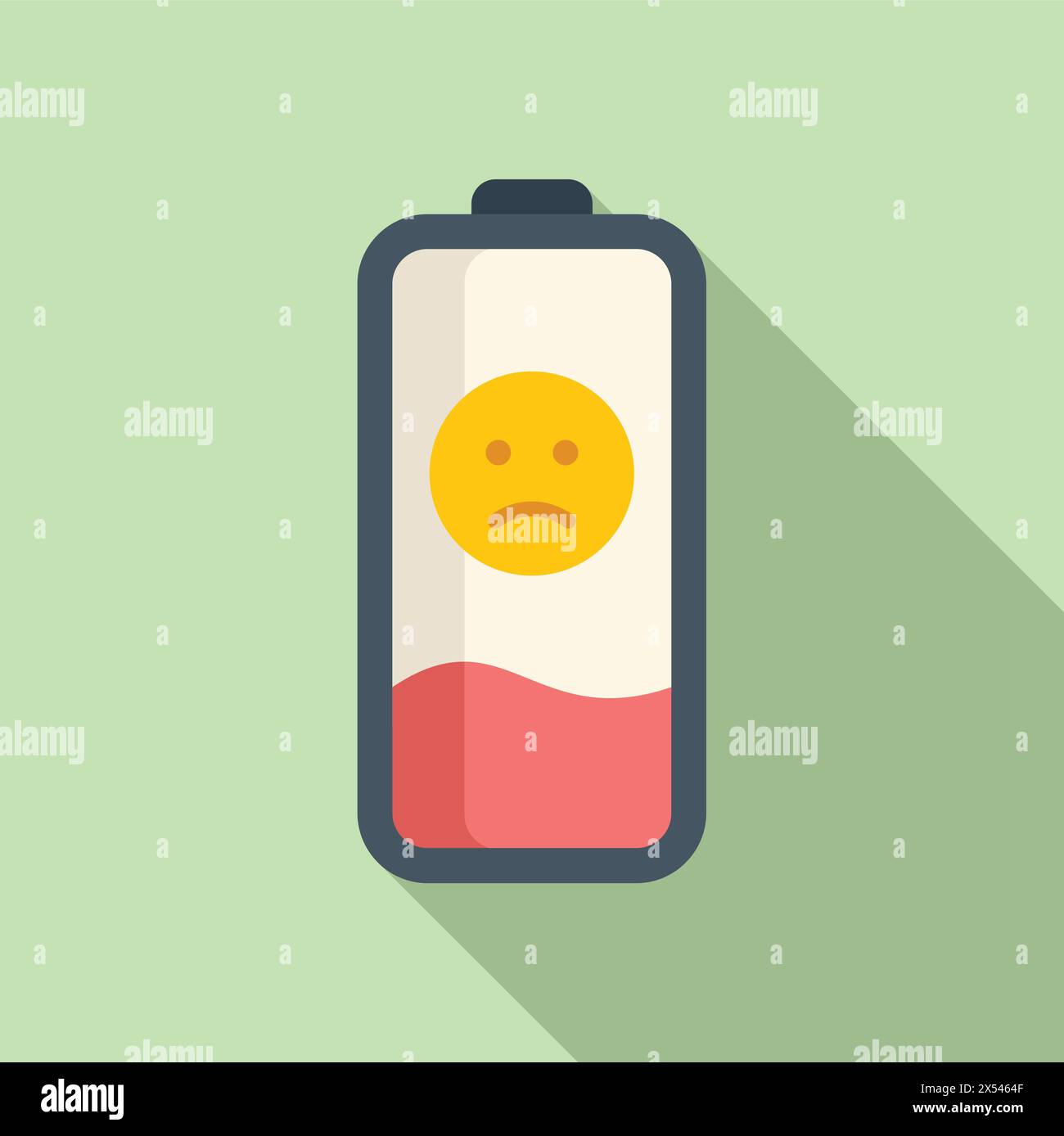 Slow battery charge icon flat vector. Power electric. Save load ...