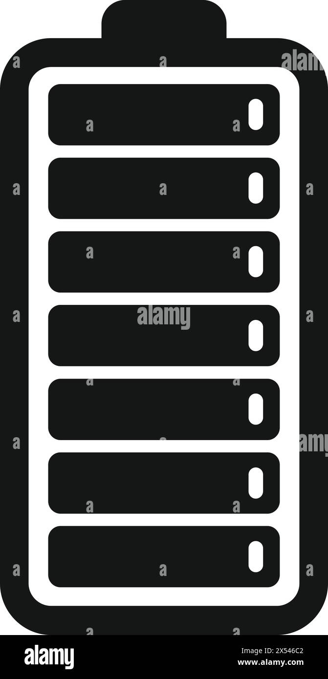 Full electrical battery icon simple vector. Cell capacity. Bank refill ...