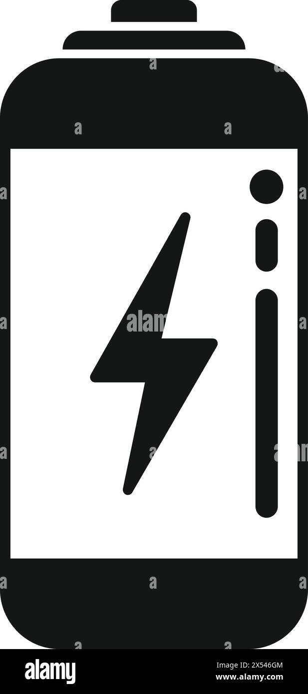 Full energy battery icon simple vector. Load indicator. Time level plus ...