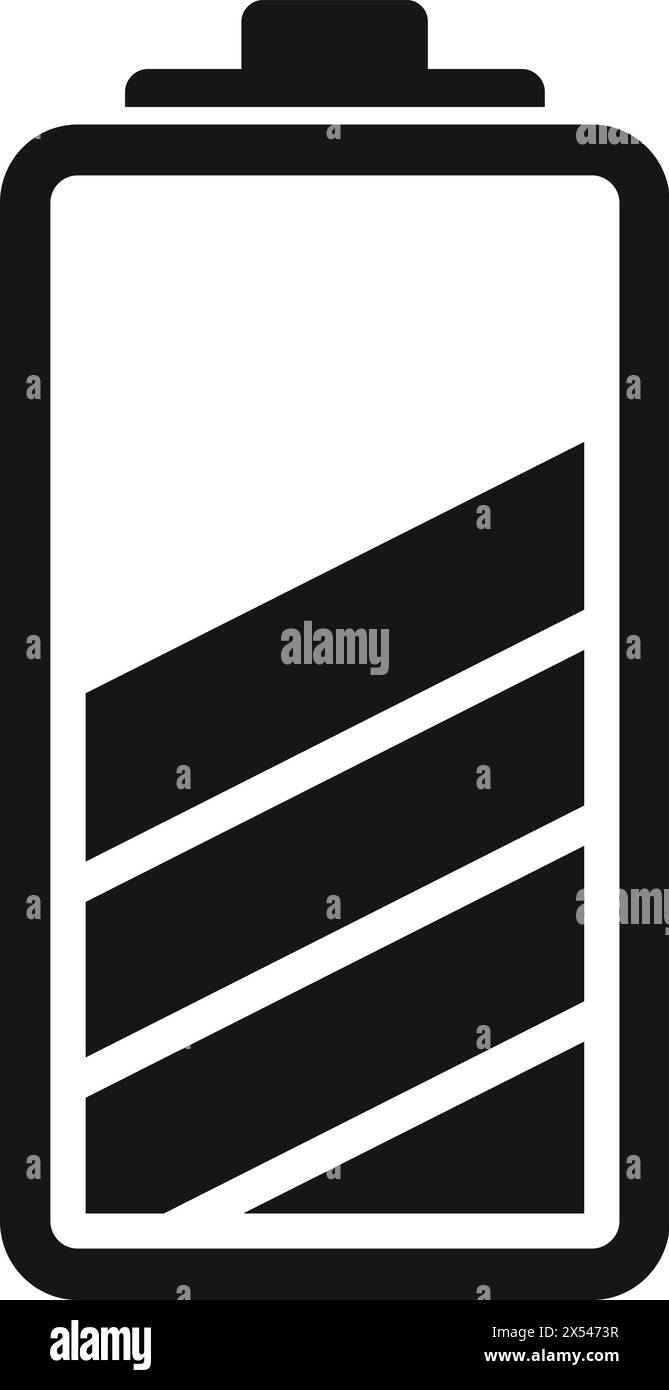 Cell battery charging icon simple vector. Electrical supply. Recharge ...