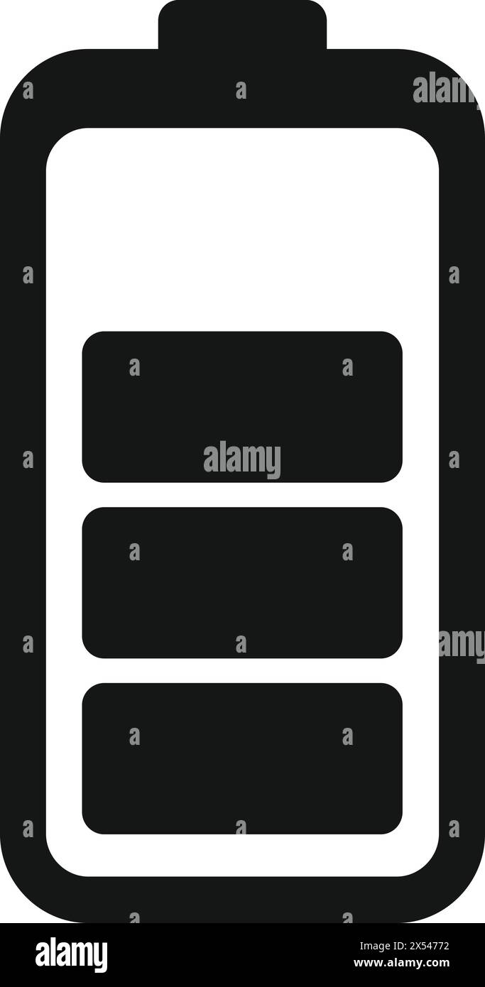 Acid indicator battery icon simple vector. Cell power. Progress ...