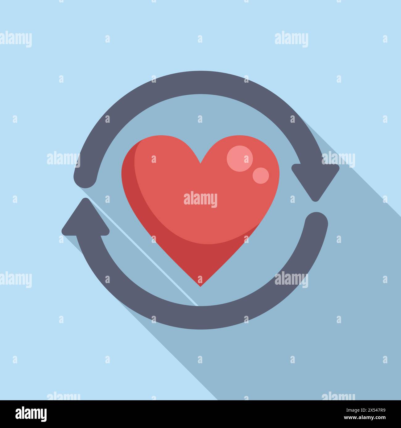 Social responsibility love icon flat vector. Care solidarity. Hope ...