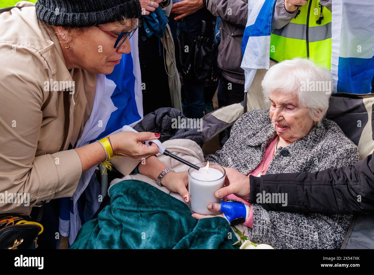 March for Life, London, UK. 6th May 2024. 94 year old Holocaust ...