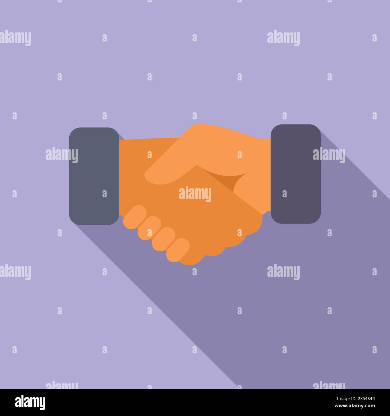 Business handshake icon flat vector. Professional meeting. Success ...