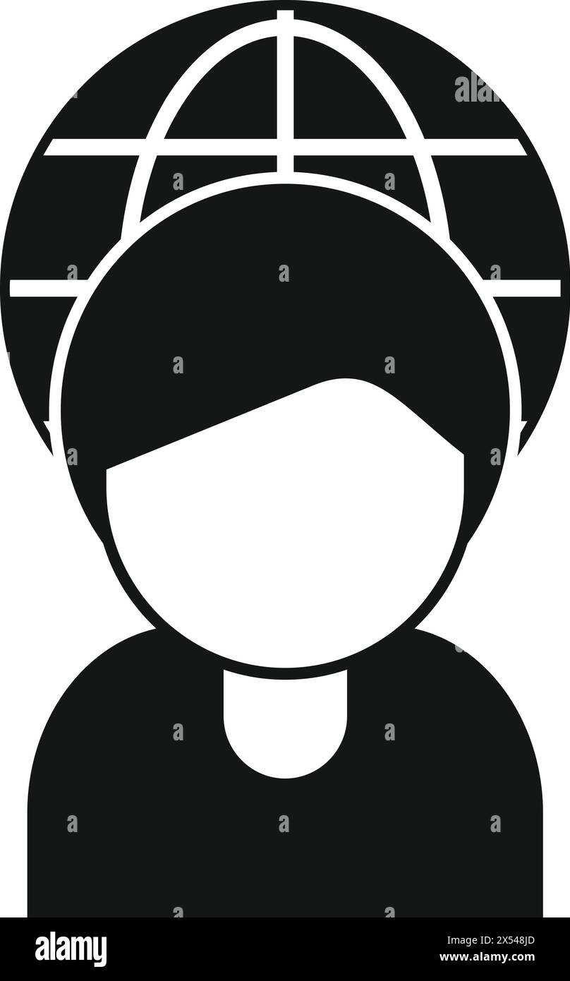 Global partner icon simple vector. Planet business. Globe company Stock ...