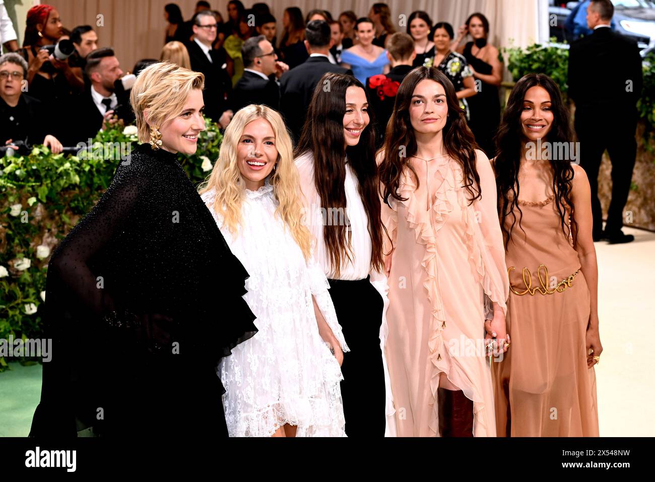 Greta Gerwig, Sienna Miller, Chemena Kamali, Emma Mackey and Zoe ...