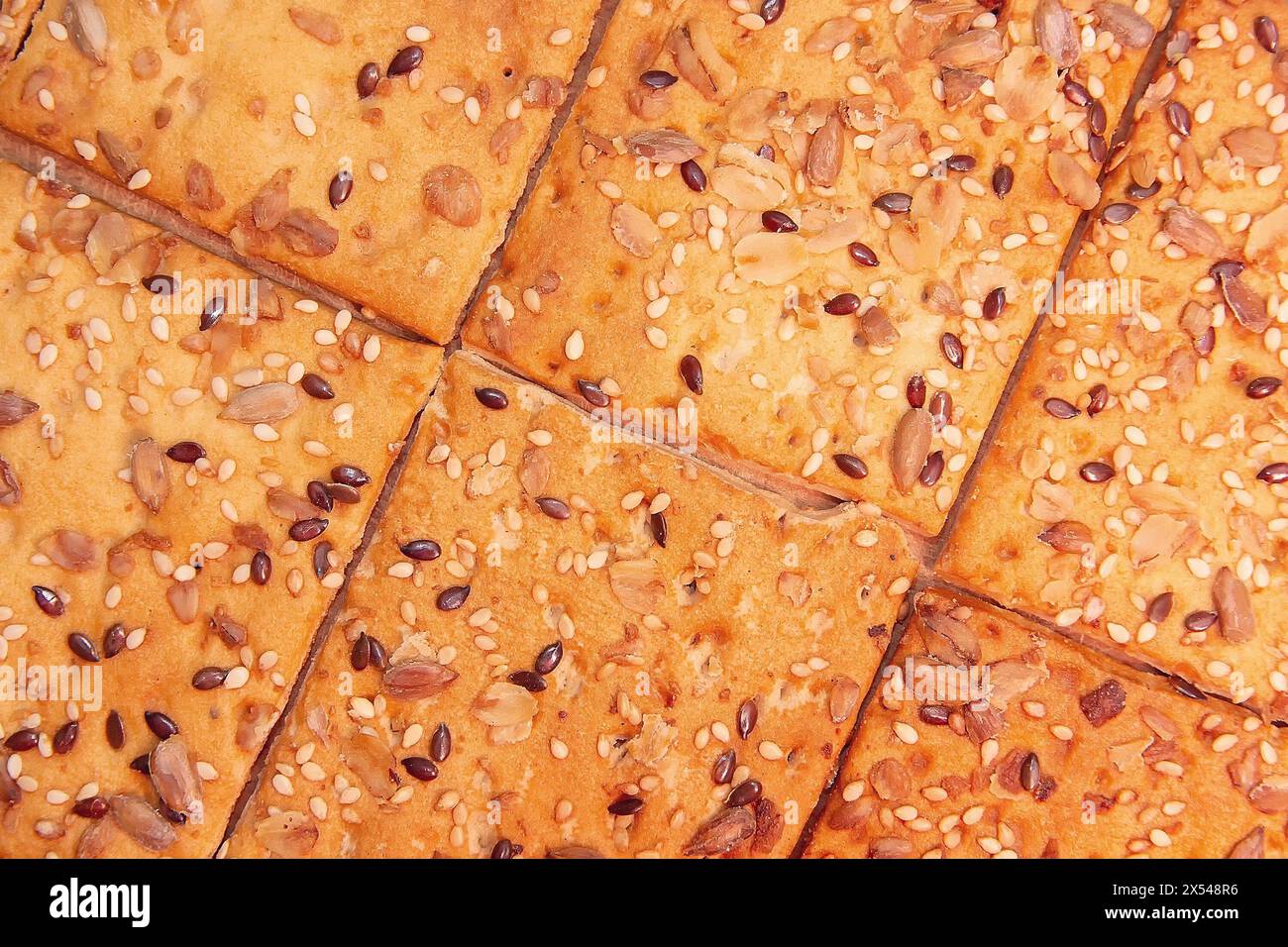 Delicious and healthy grain cookies close-up. Backgrounds and textures ...