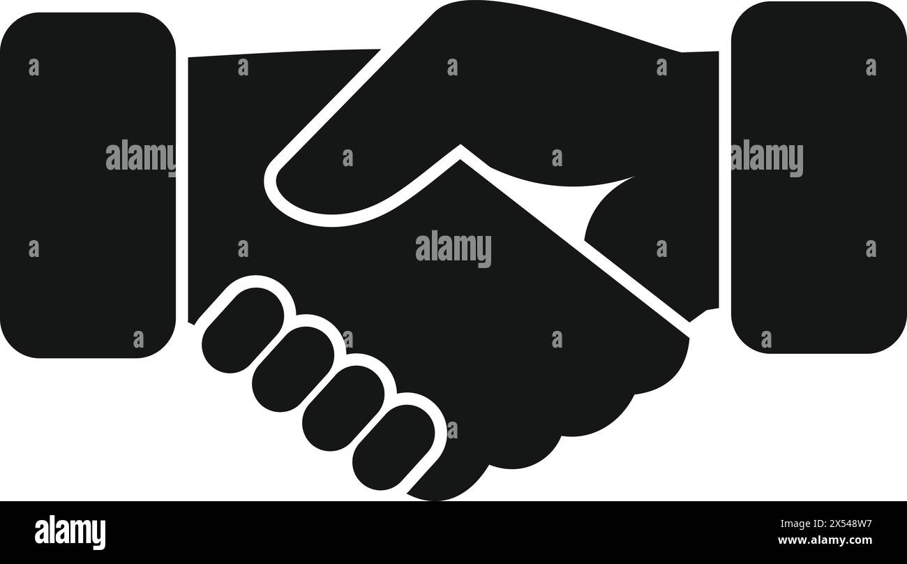 Business handshake icon simple vector. Professional meeting. Success ...