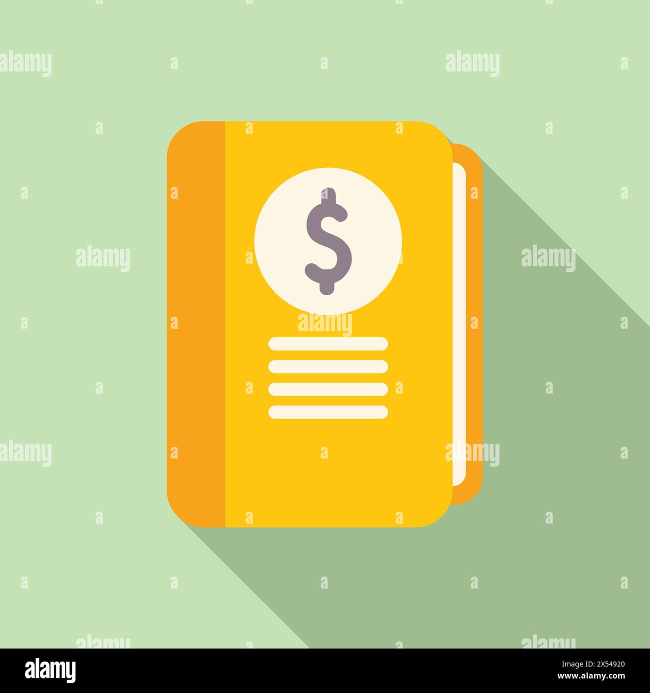Collateral folder icon flat vector. Tax money form. Investment personal ...