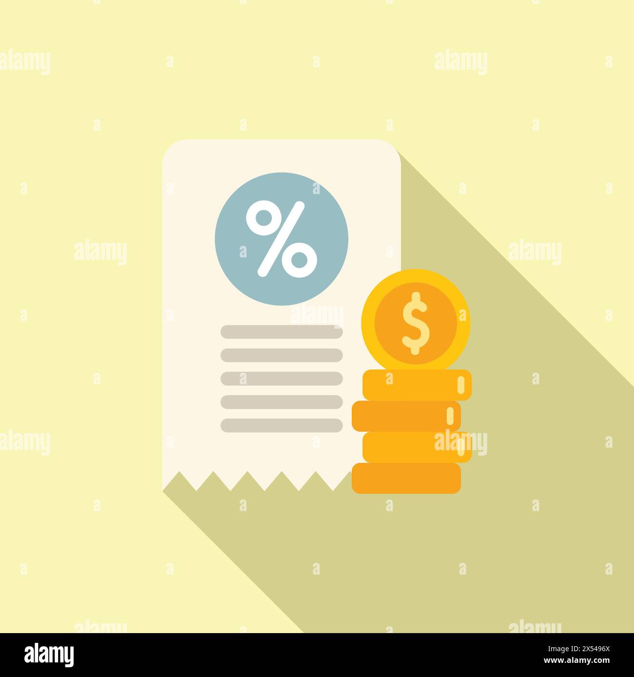 Finance support icon flat vector. Collateral access. Money stack ...
