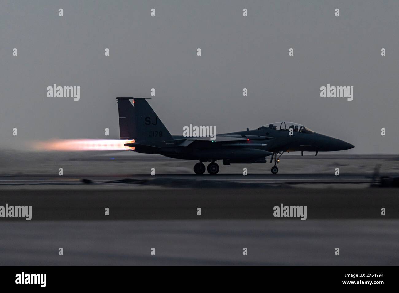 A U.S. Air Force F-15E Strike Eagle, assigned within the U.S. Central ...