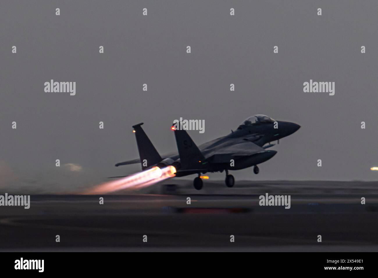 A U.S. Air Force F-15E Strike Eagle, assigned within the U.S. Central ...