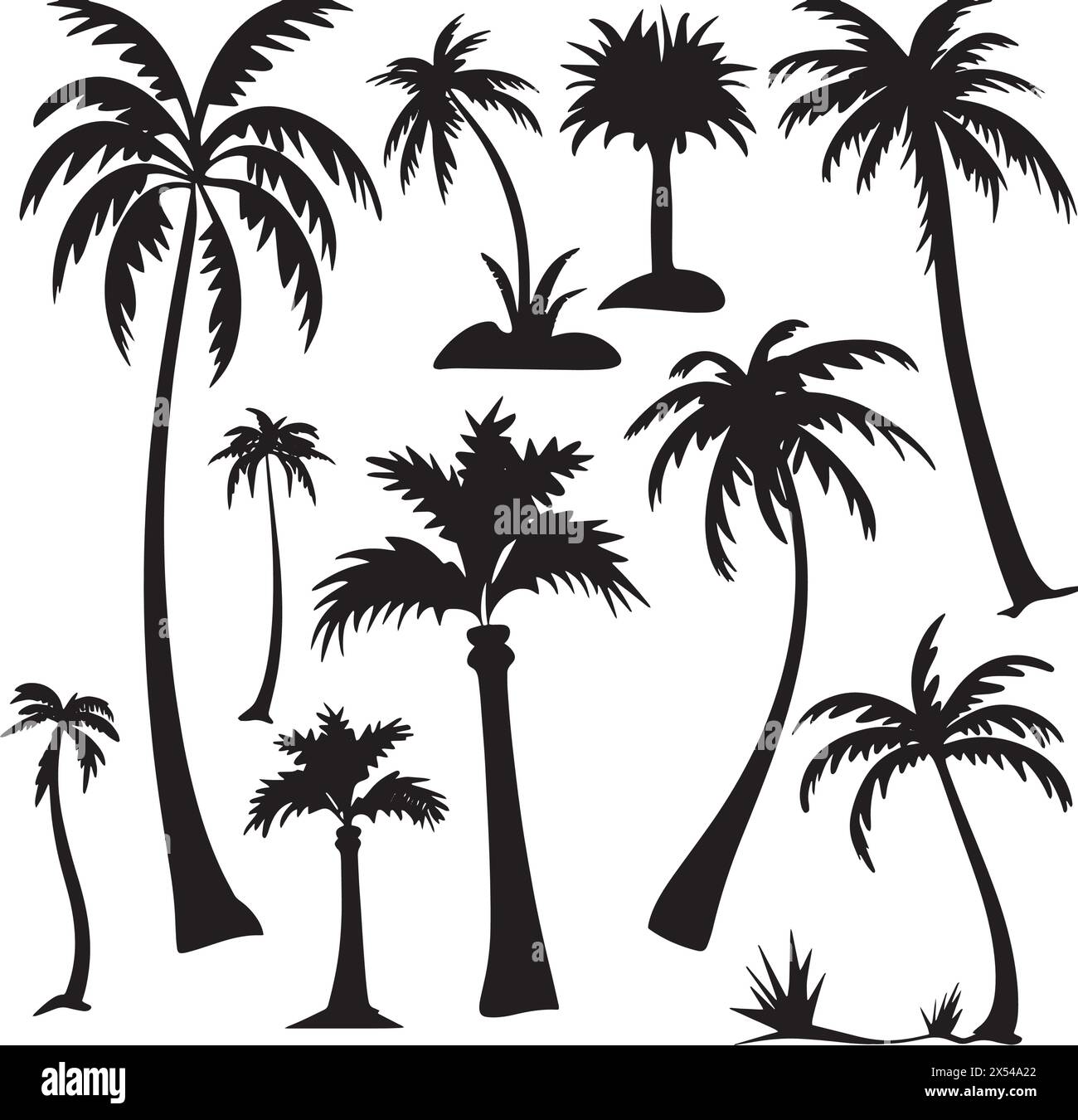 Minimalist palm trees Stock Vector Images - Alamy
