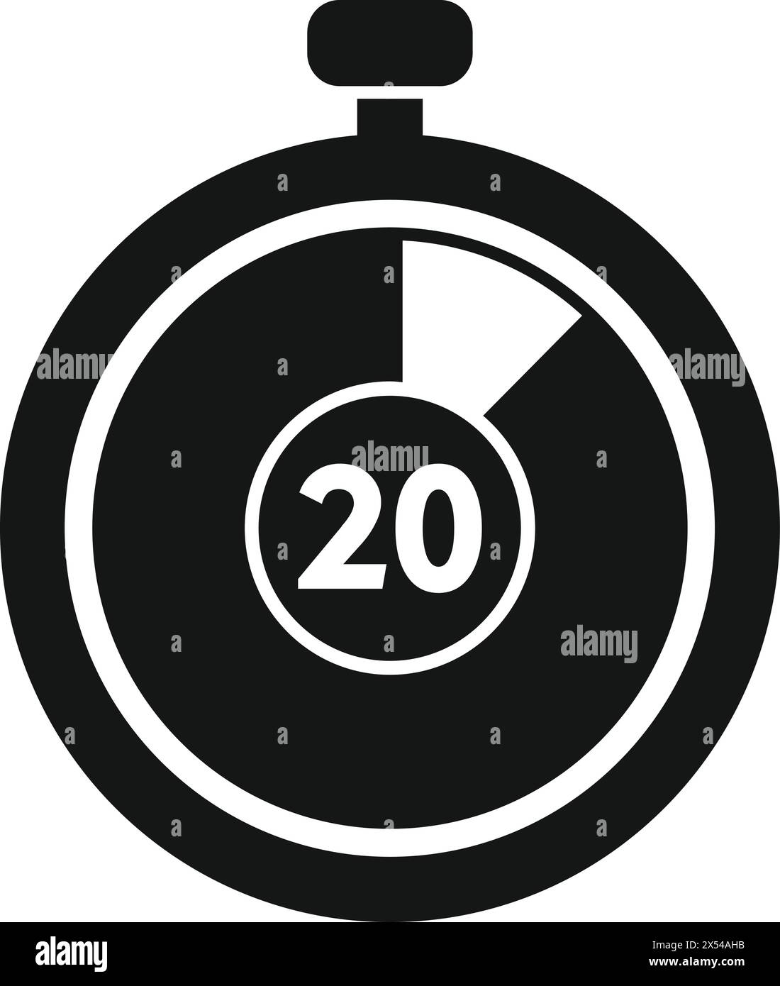 Stopwatch timer icon simple vector. Contract online length. Period ...