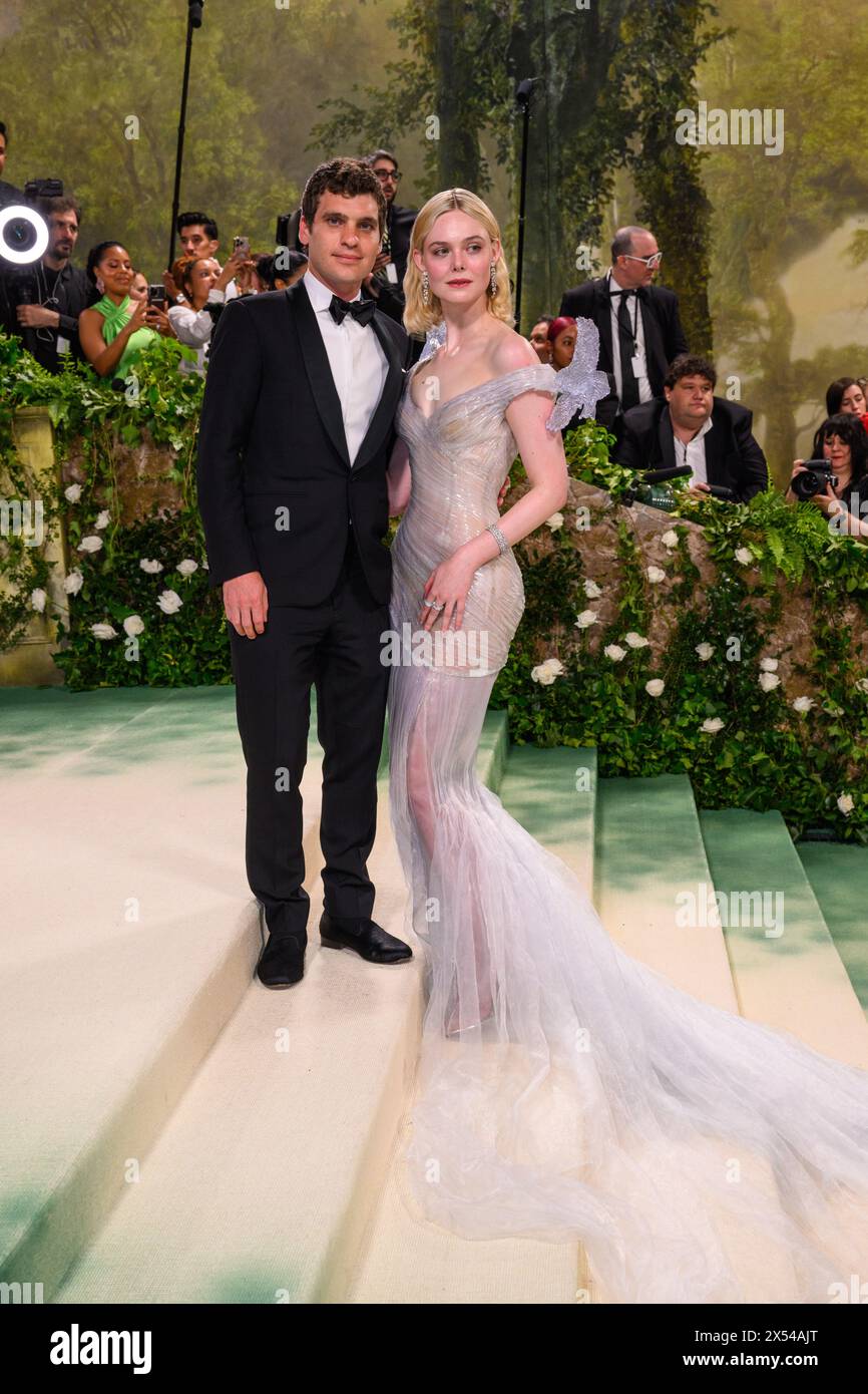 New York, USA. 6 May 2024. Gus Wenner and Elle Fanning attending the ...