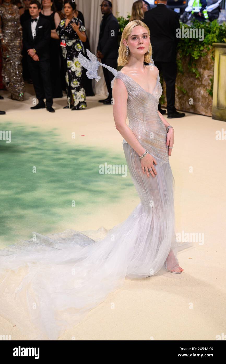 New York, USA. 6 May 2024. Elle Fanning attending the Metropolitan ...