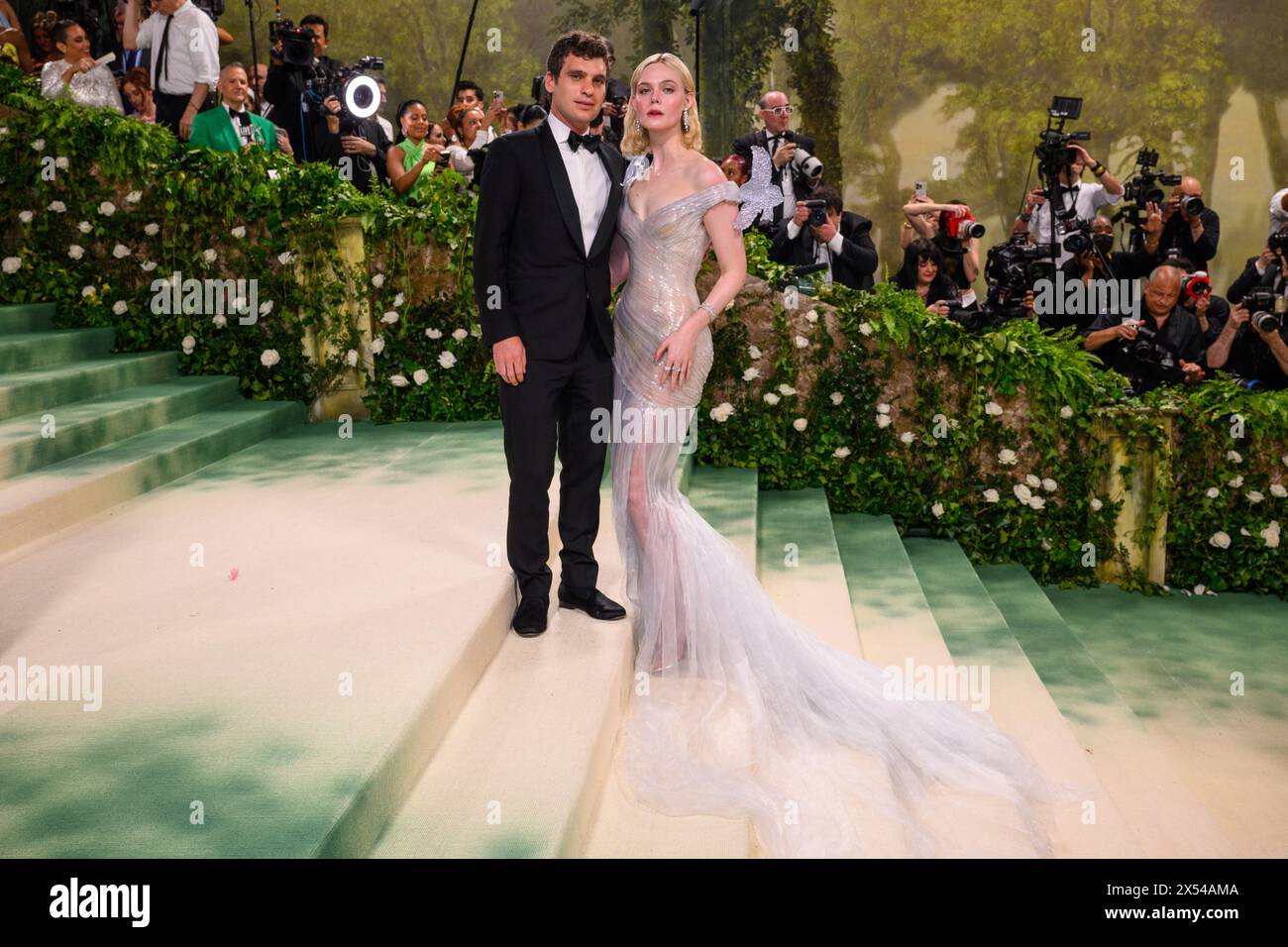 New York, USA. 6 May 2024. Gus Wenner and Elle Fanning attending the ...