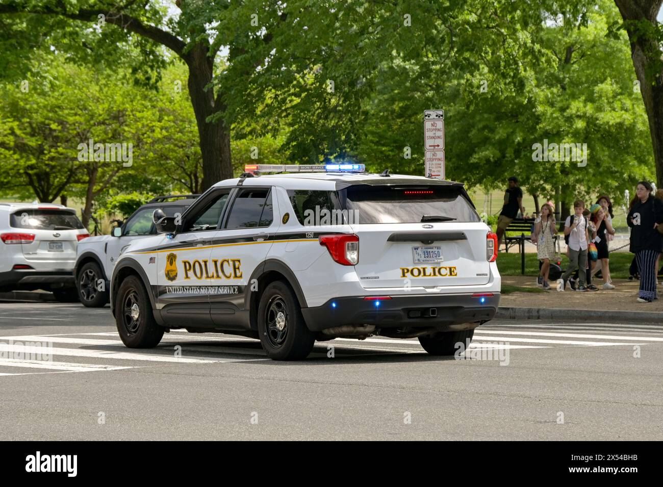 Washington DC, USA - 30 April 2024: Police patrol car used by the ...