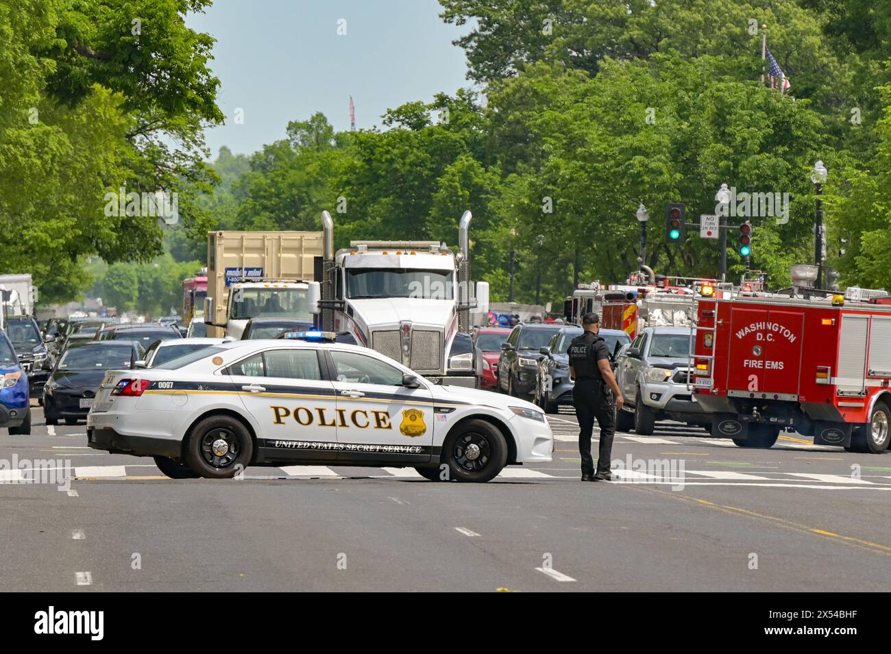 Washington DC, USA - 30 April 2024: Police patrol car used by the ...