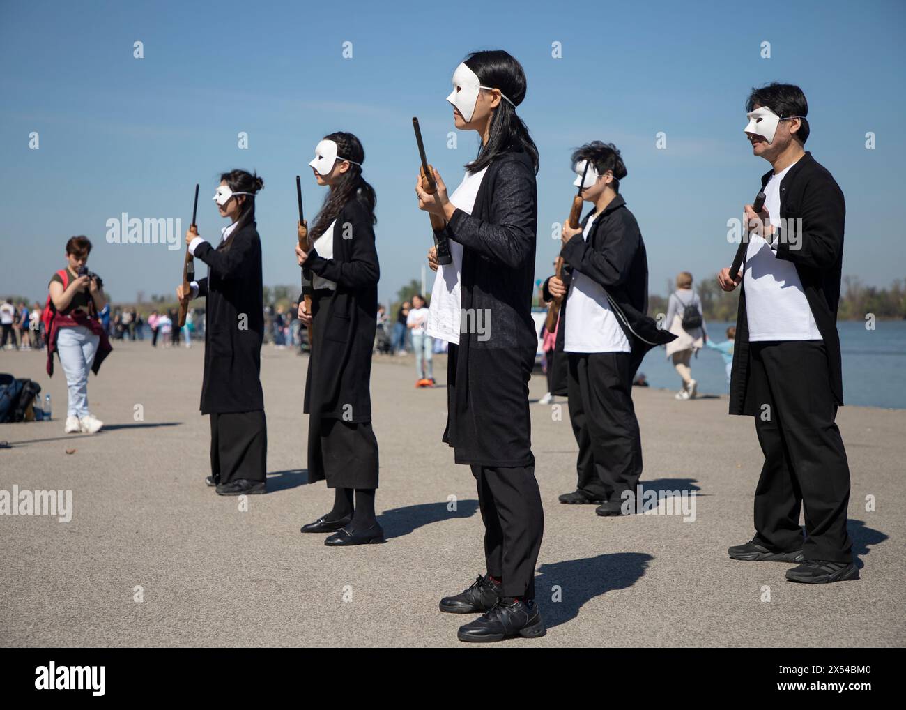 Zemun, Serbia, March 23, 2024: A performance of South Korean troupe ...