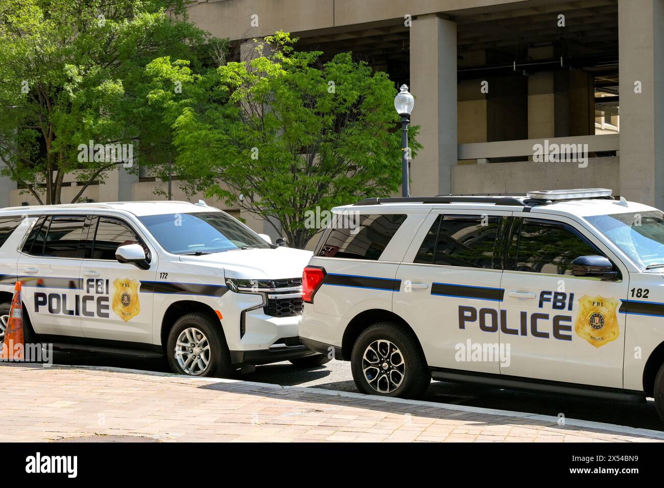 Washington DC, USA - 30 April 2024: Police patrol cars used by the FBI ...