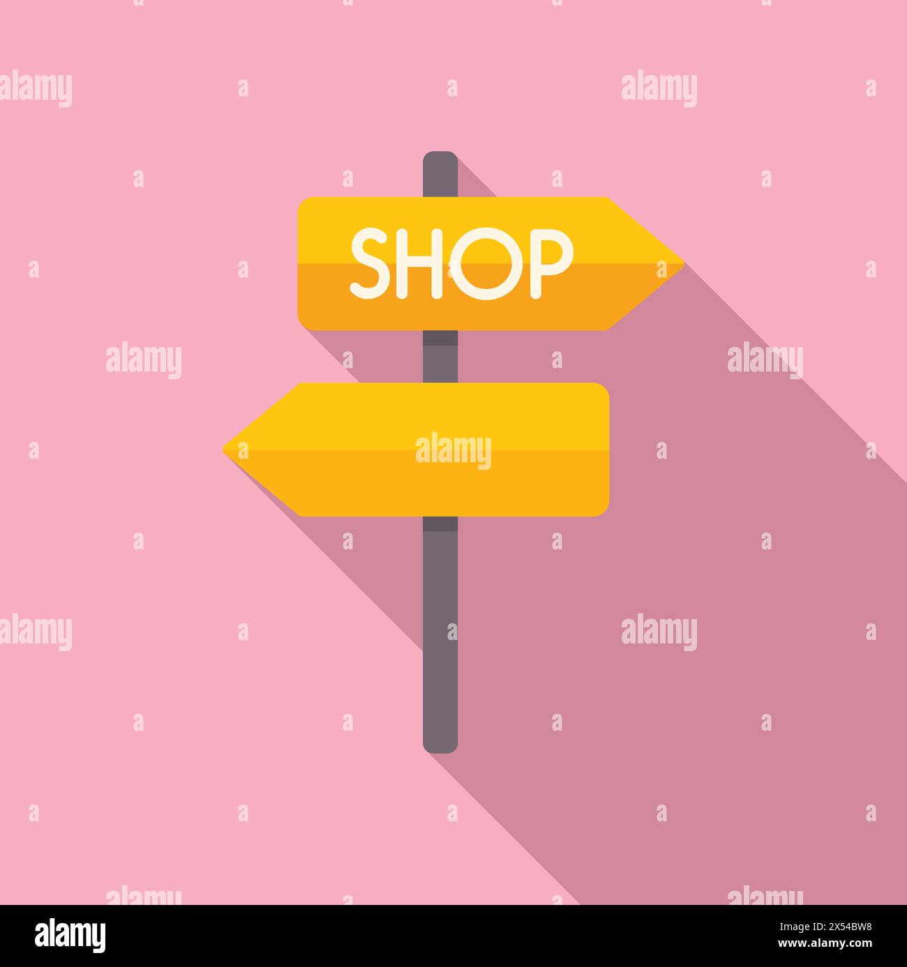 Shop direction road board icon flat vector. Online map search. Global ...