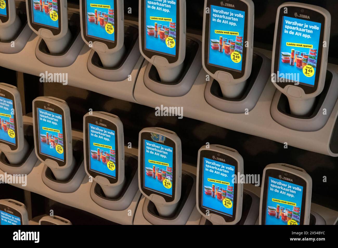 Selfscan Machines At The AH Supermarket At Amsterdam The Netherlands 6 ...