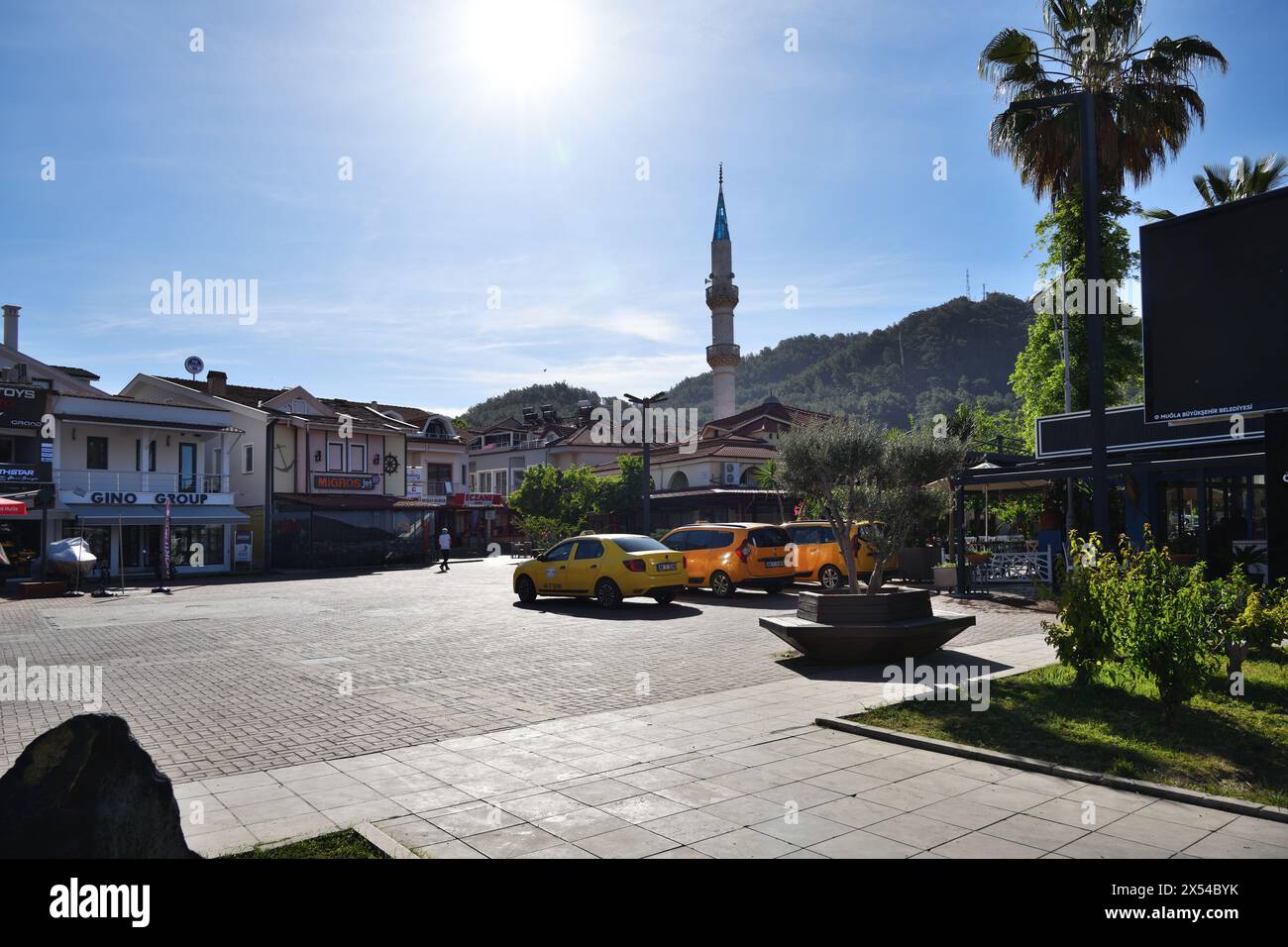 Gocek, Turkey - April 27, 2024: Street in Gocek. Small town in the ...