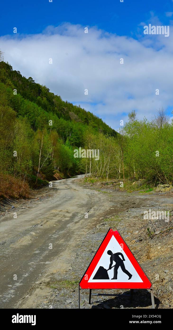 Forestry operations in Wales upgrade to forest road before timber ...