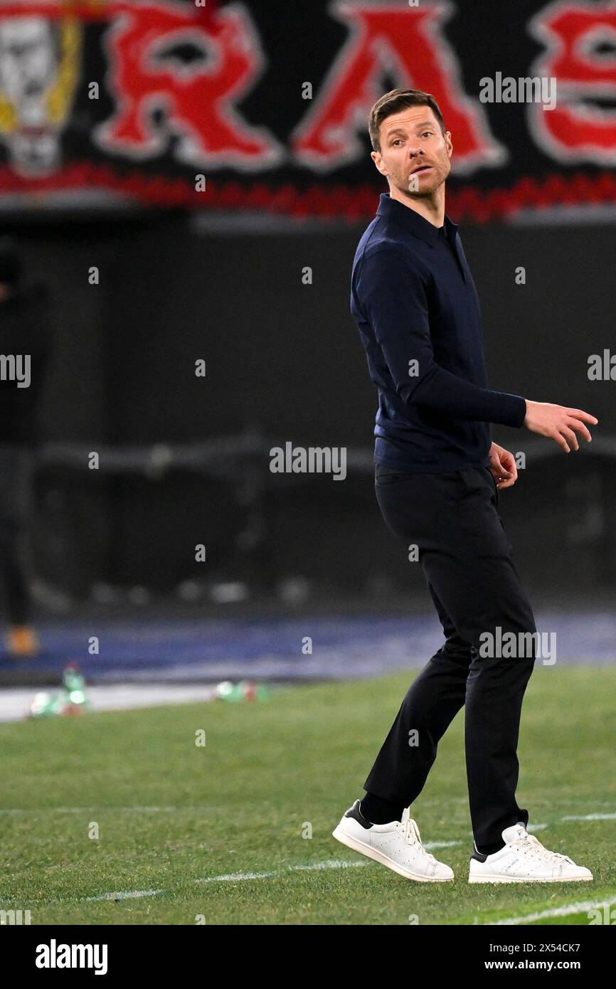 Xabi Alonso head coach of Bayer Leverkusen reacts during the Europa ...