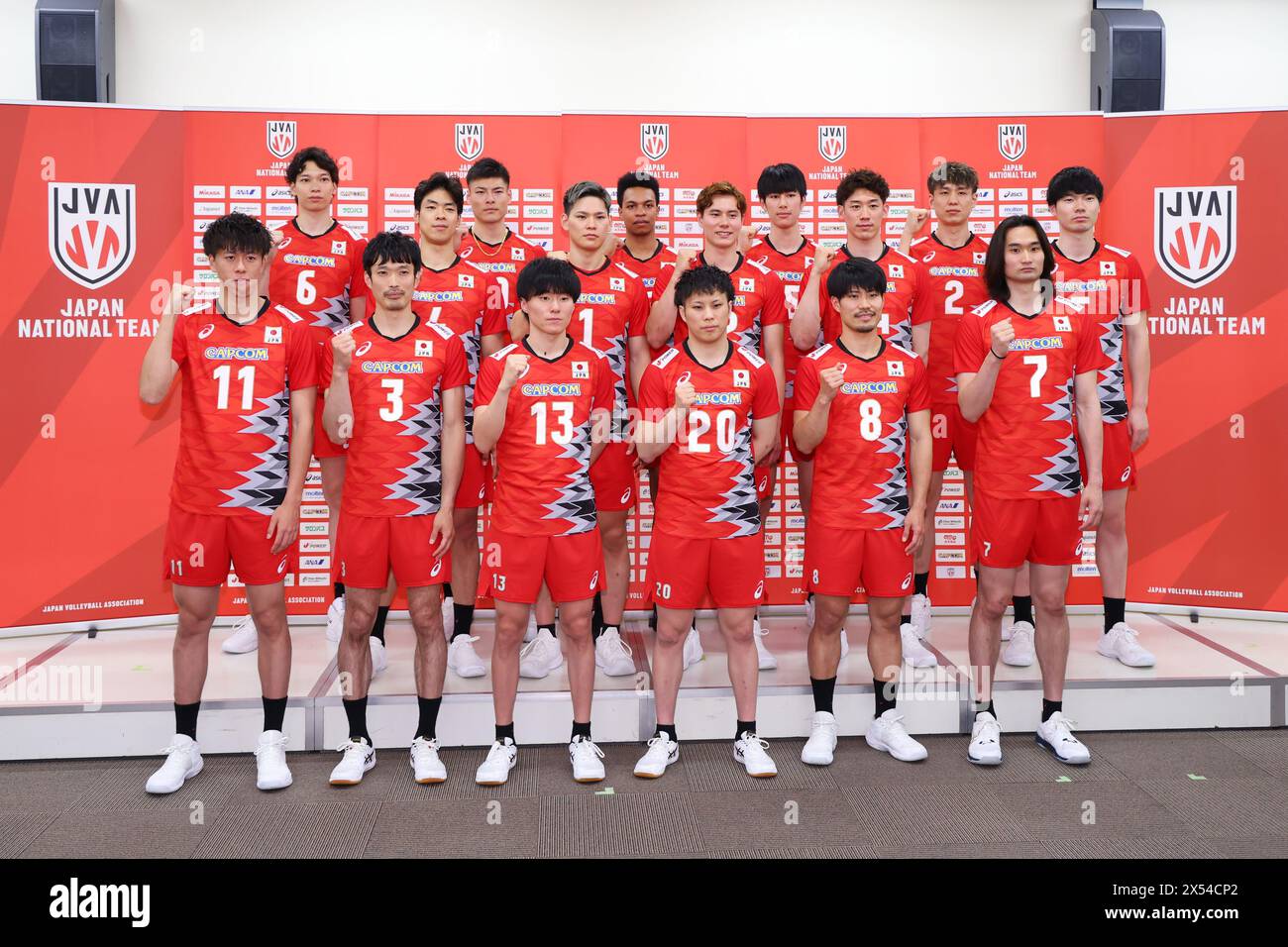 Tokyo, Japan. 7th May, 2024. Japan team group Volleyball : Japan ...