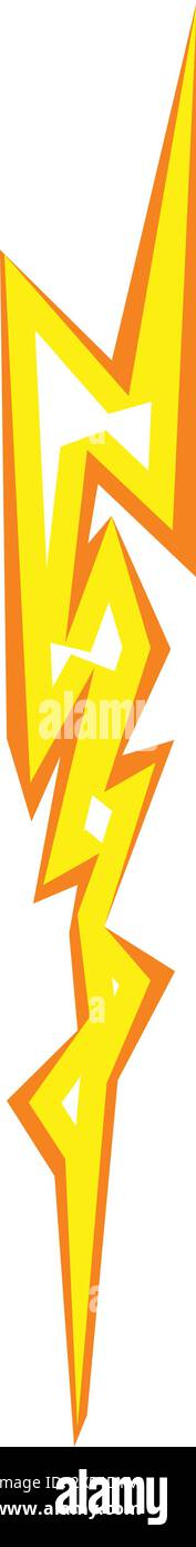 Volt bolt icon cartoon vector. Charge shock. Modern electronic glow ...