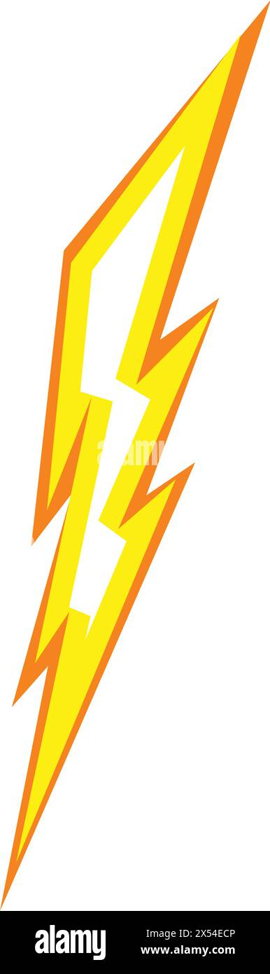Speed power bolt icon cartoon vector. Charge shock. Shiny object Stock ...