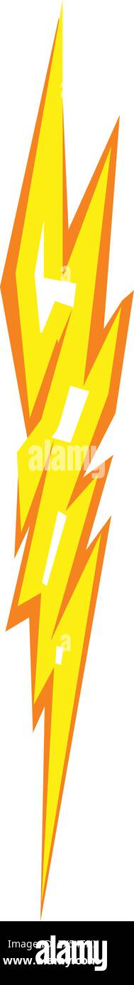 Volt yellow bolt icon cartoon vector. Charge shock light. Flash storm ...
