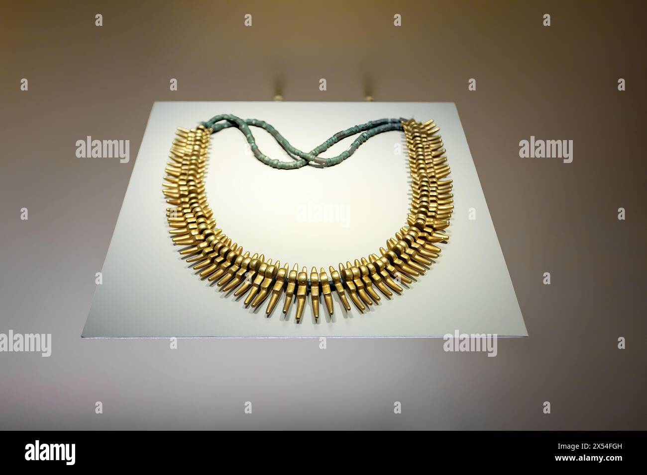 Pre-Columbian gold artifacts in the Museo del Oro. Golden indigenous ...