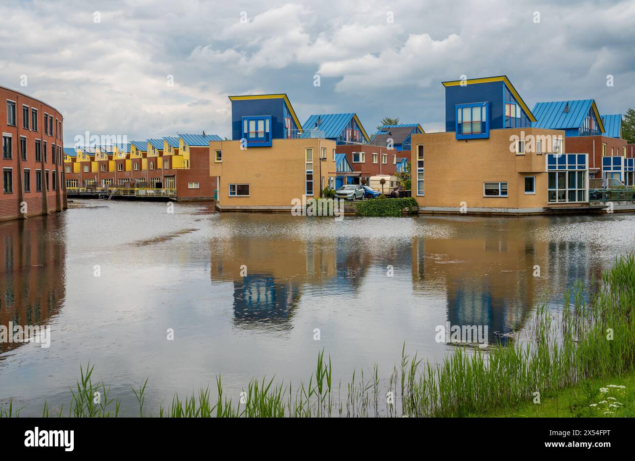 View of Dichteren, modern neighbourhood in the city of Doetinchem, The ...