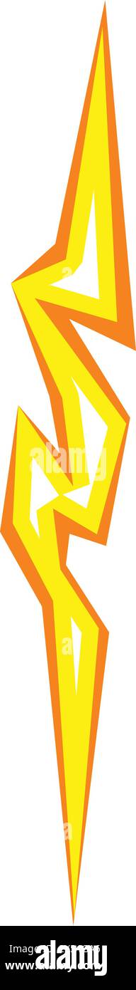 Style glow bolt icon cartoon vector. Electric shiny object. Power blitz ...