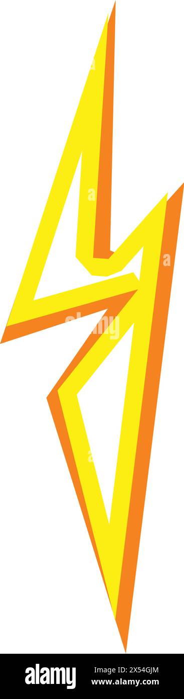 Faster lightning bolt icon cartoon vector. Charge shock. Arrow flash ...