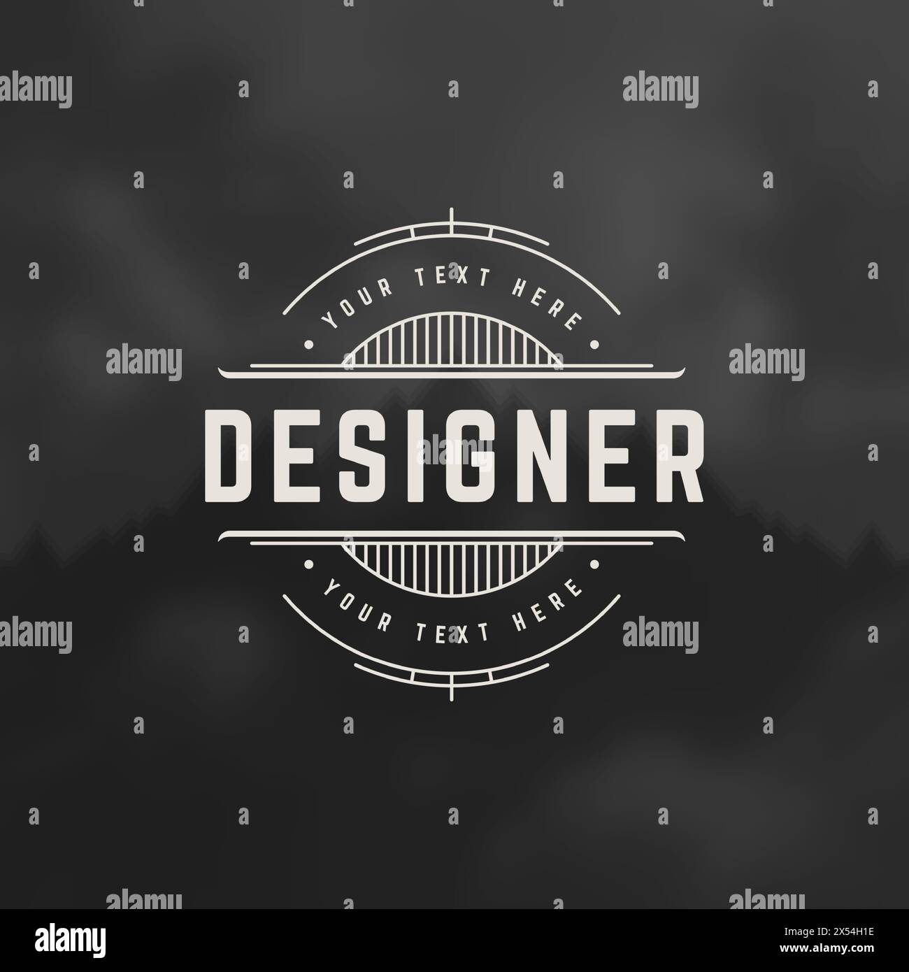 Designer Design Element in Vintage Style for Logotype, Label, Badge and ...