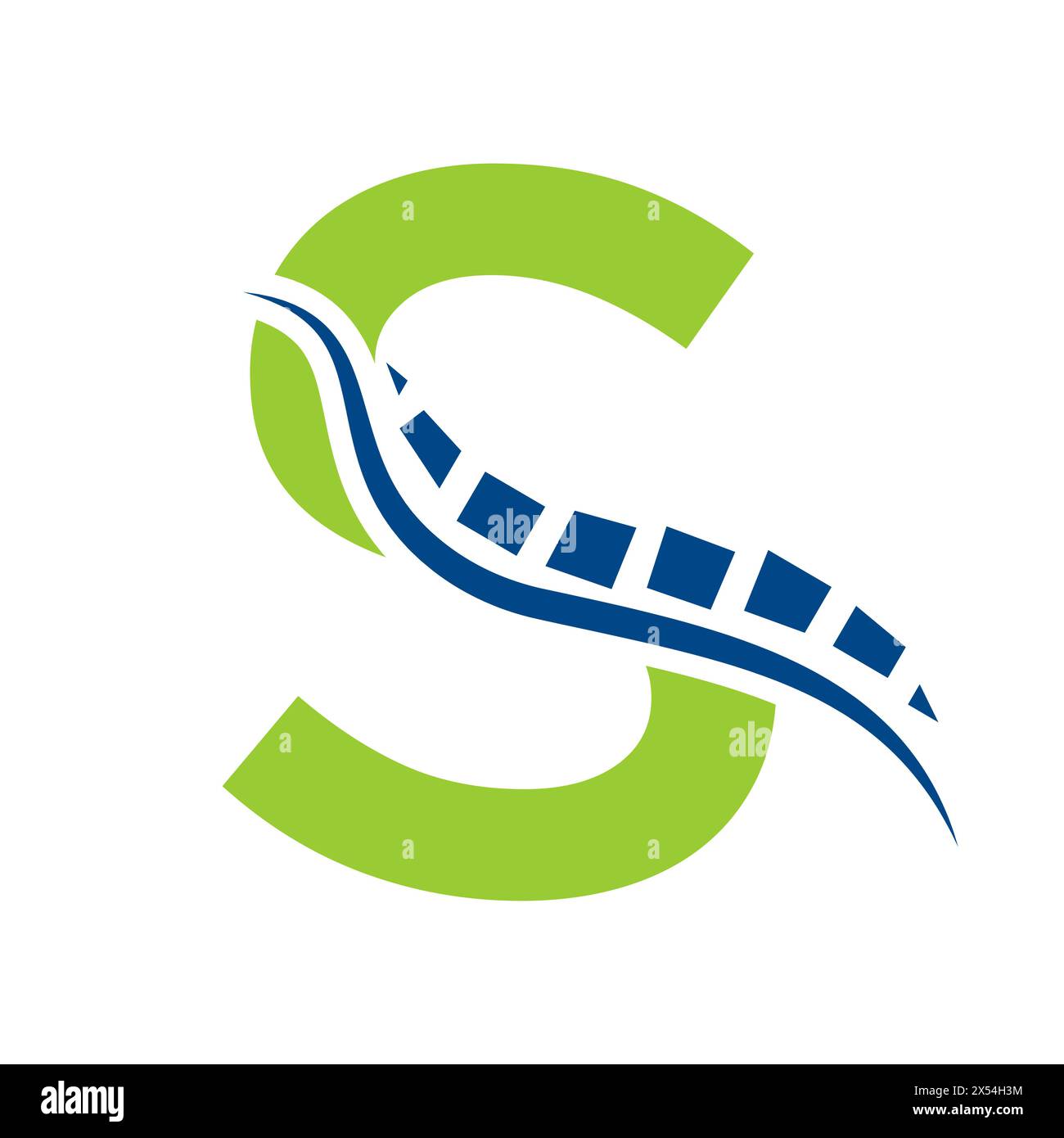 Letter S Backbone Logo Concept For Healthcare Symbol. Back Pain Sign ...