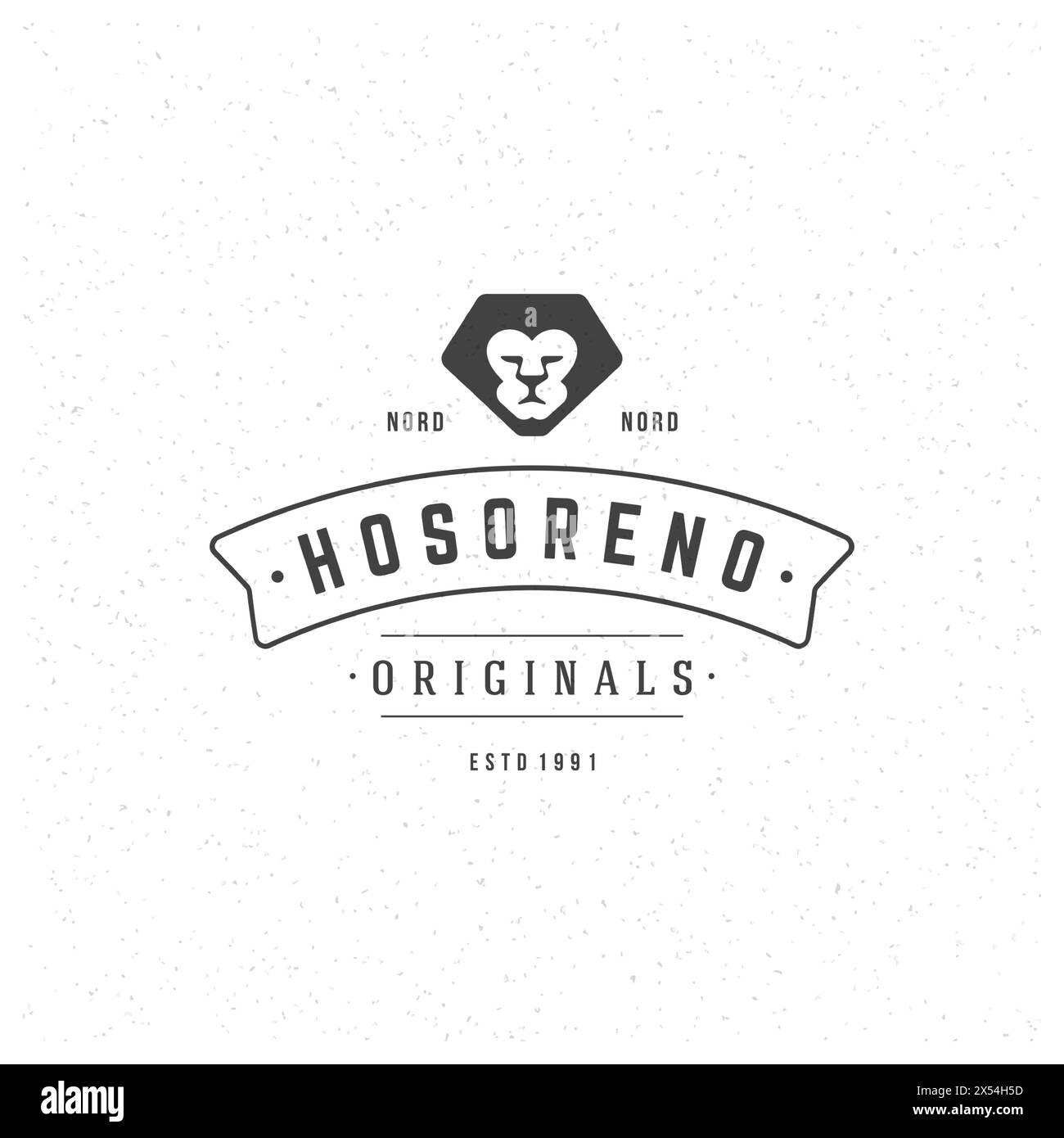 King Lion head and crown Design Element in Vintage Style for Logotype ...