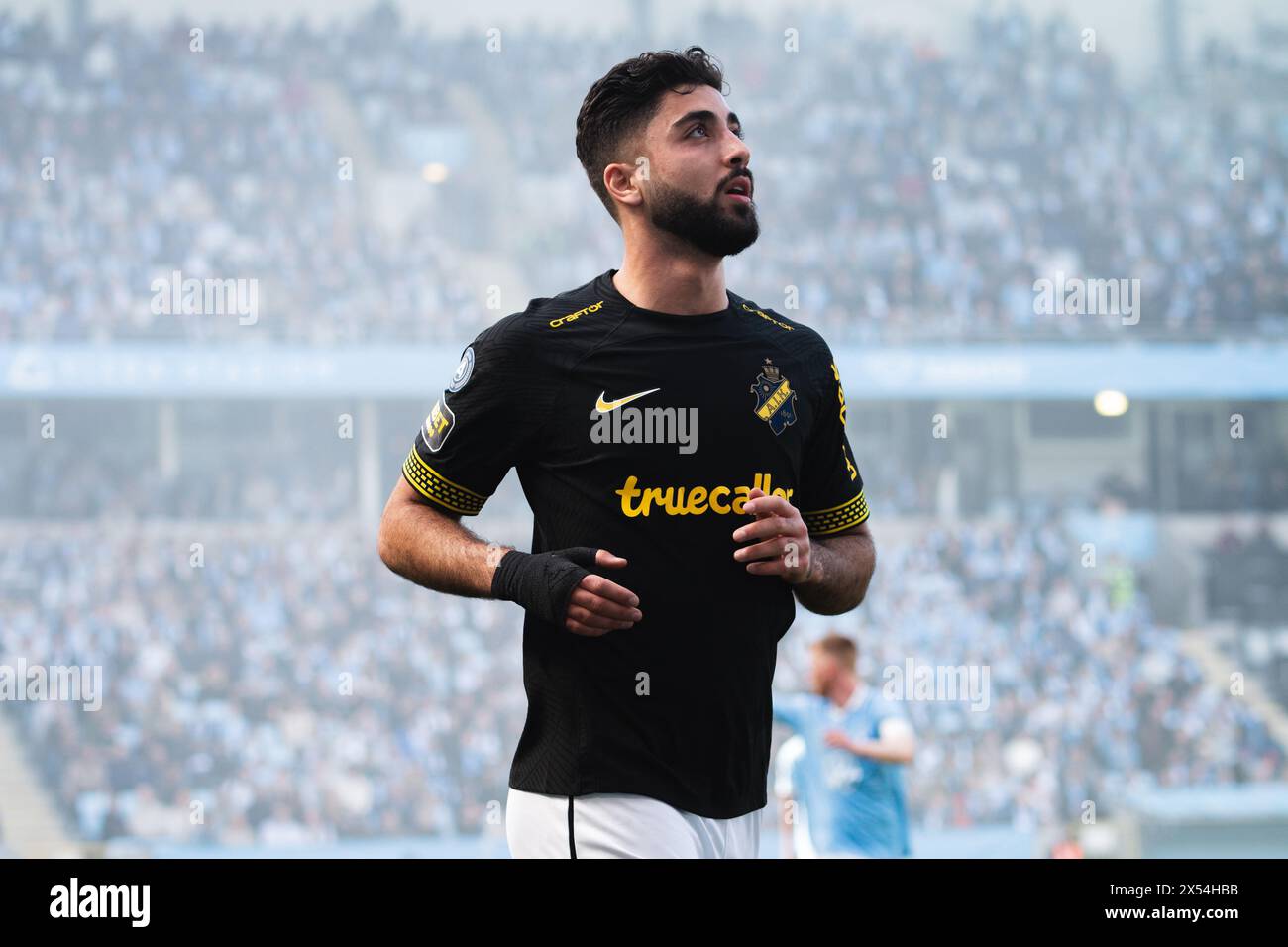Malmoe, Sweden. 28th, April 2024. Ahmad Faqa of AIK Stockholm seen ...