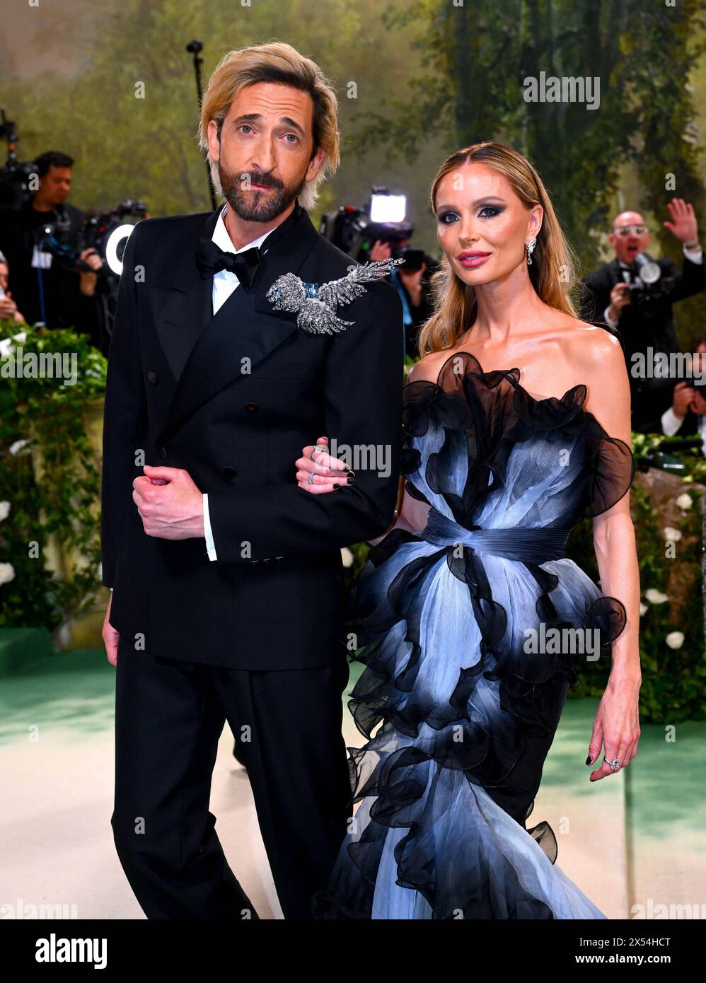 Adrien Brody and Georgina Chapman attending the Metropolitan Museum of ...