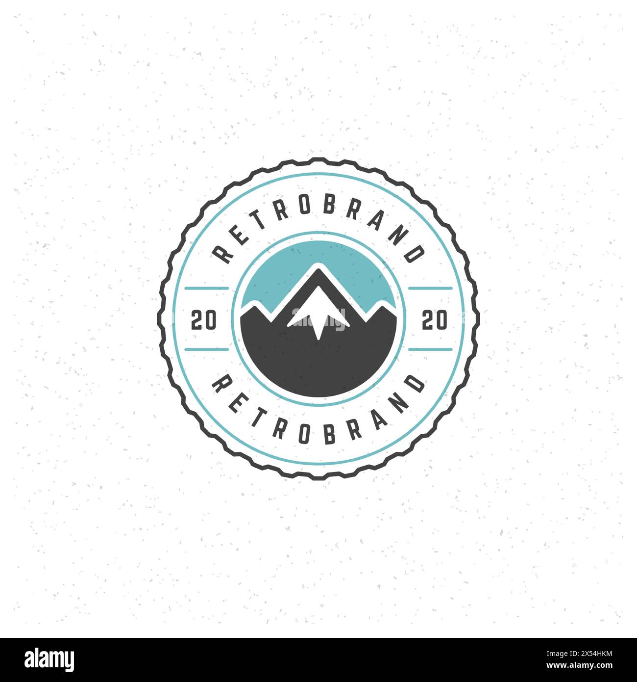 Mountain Design Element in Vintage Style for Logotype, Label, Badge and ...