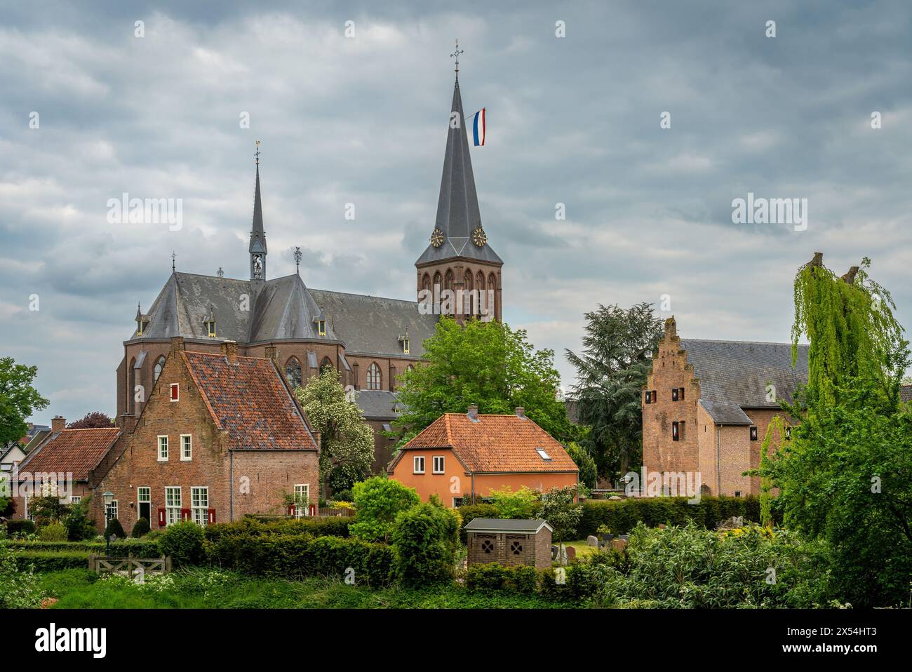 View of 's-Heerenberg, city on Dutch-German border in Province of ...