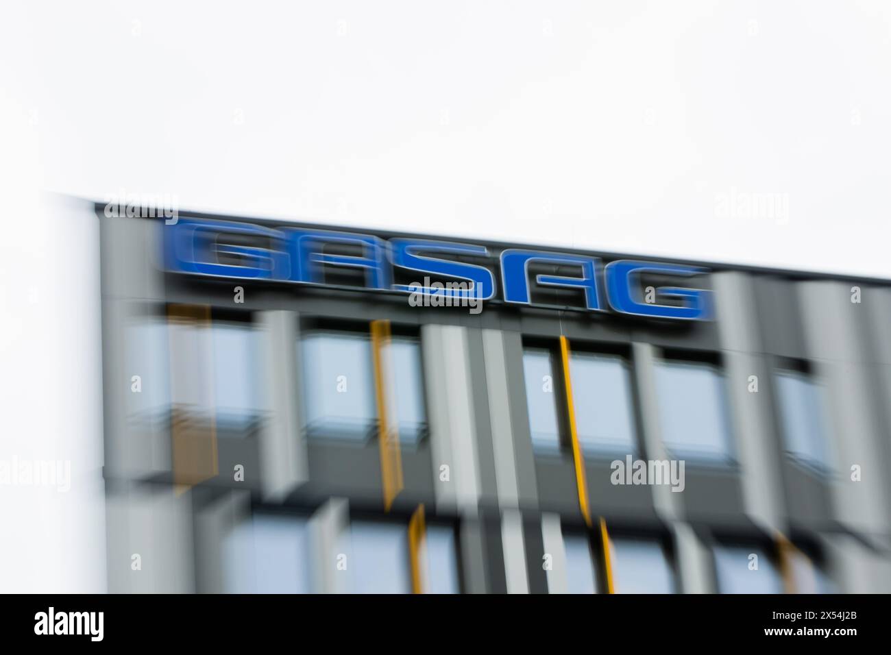 07 May 2024, Berlin: The GASAG AG logo at the company's headquarters on ...
