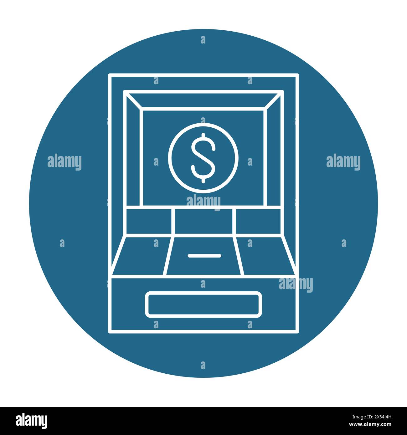 ATM machine black line icon. Pictogram for web page, mobile app, promo ...