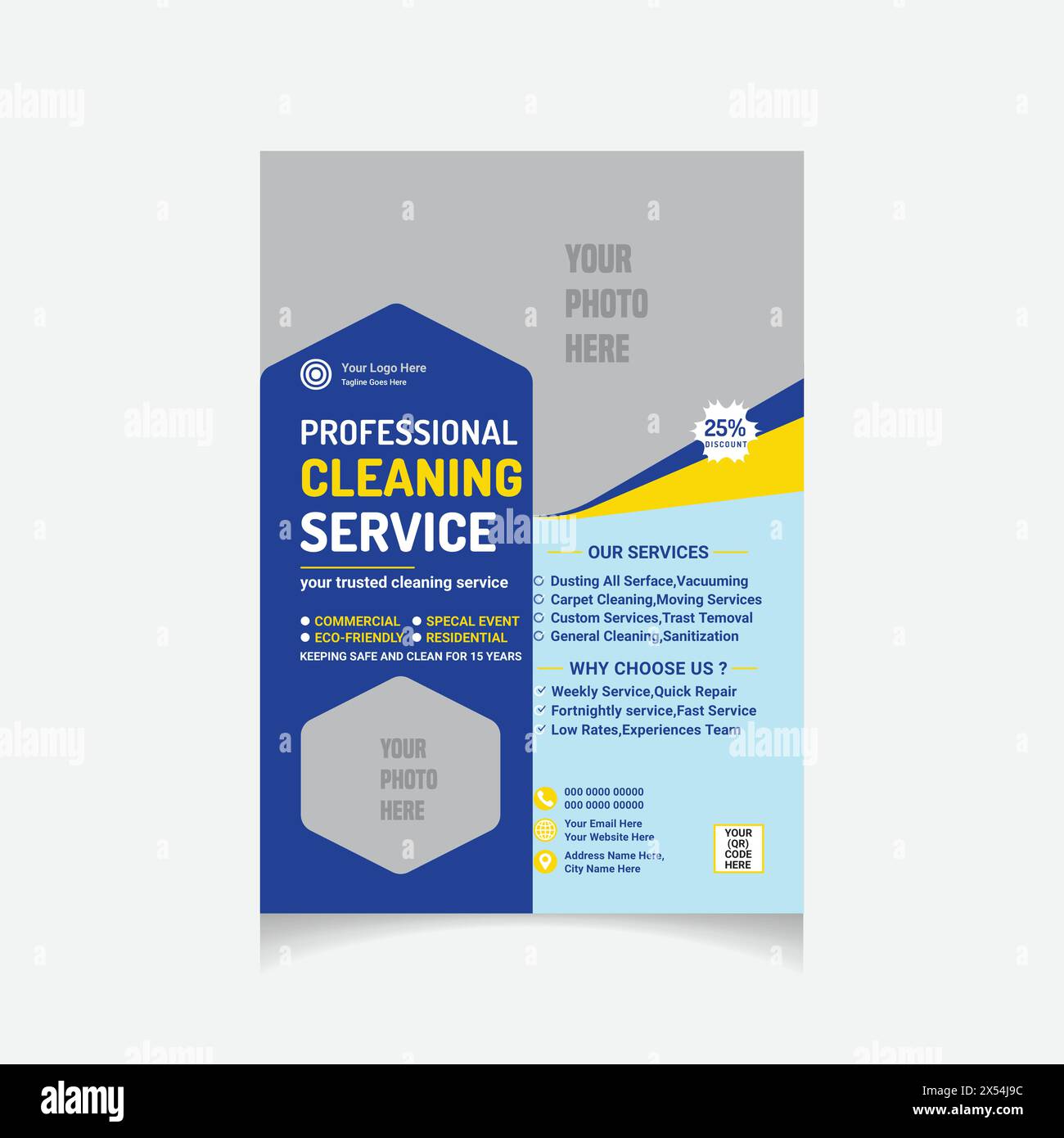 cleaning service flyer Stock Vector Image & Art - Alamy