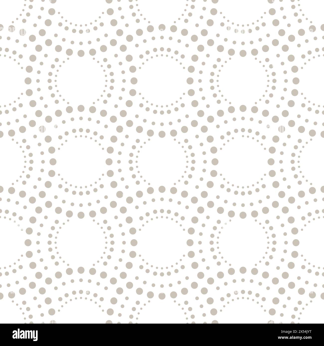 The geometric pattern with wavy lines, points. Seamless vector ...